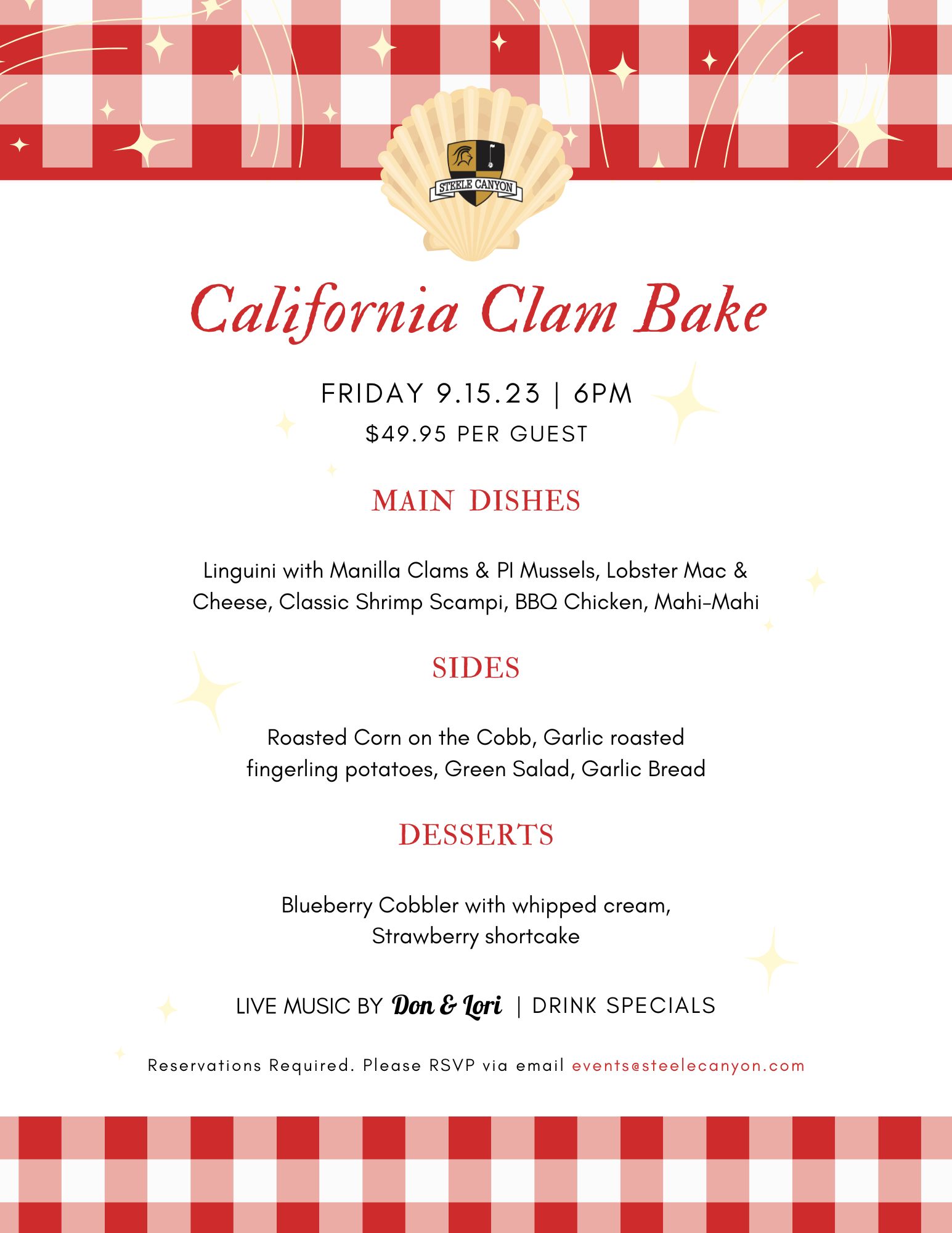 Clam Bake - Steele Canyon Golf Club